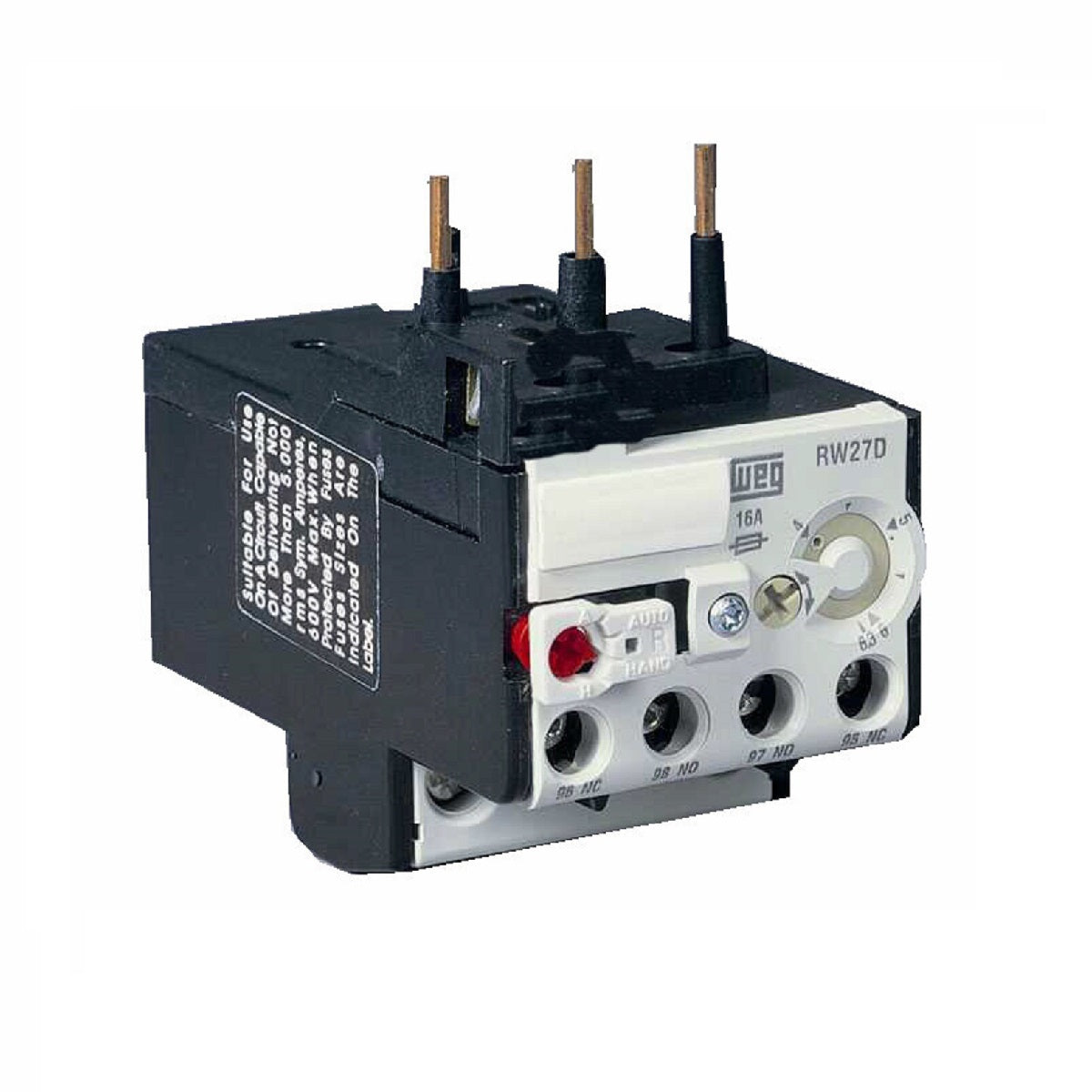 WEG RW27-1D3-D012 OVERLOAD RELAY RW27-1D3-D012