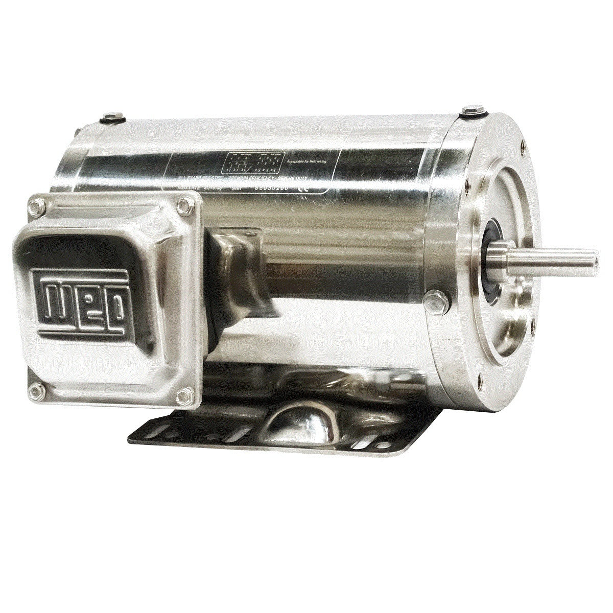 WEG 00136NT3ESS56C Shark NEMA Premium Efficiency 1 HP 2 56C 230/460 V ...
